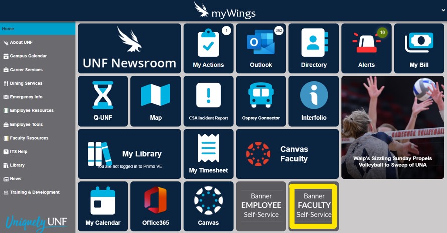 UNF: Academic Activity Instructions for Faculty